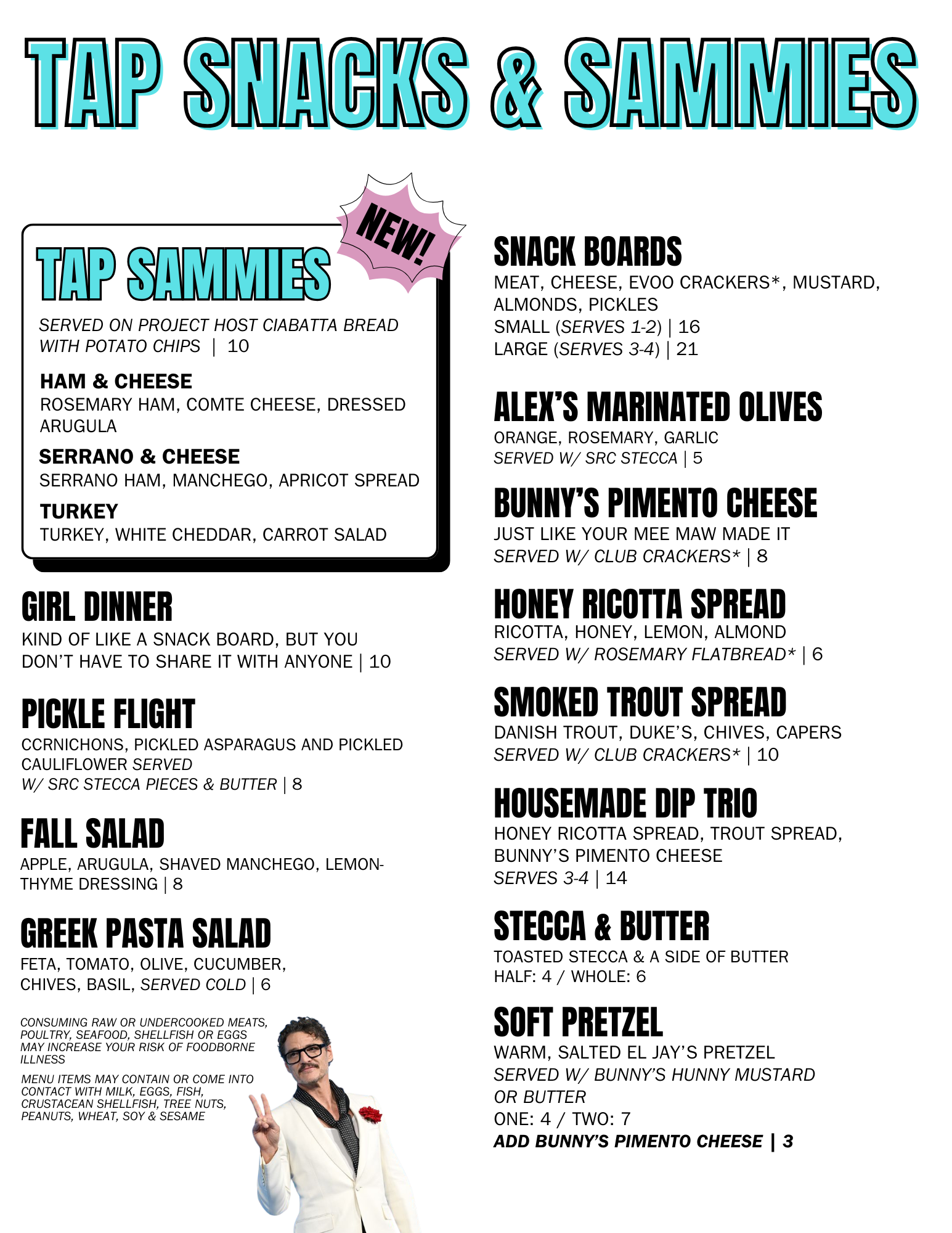 Food Menu - The Community Tap